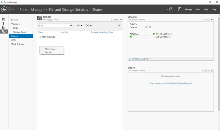 Windows Server as a Minimalist Network Attached Storage (NAS)